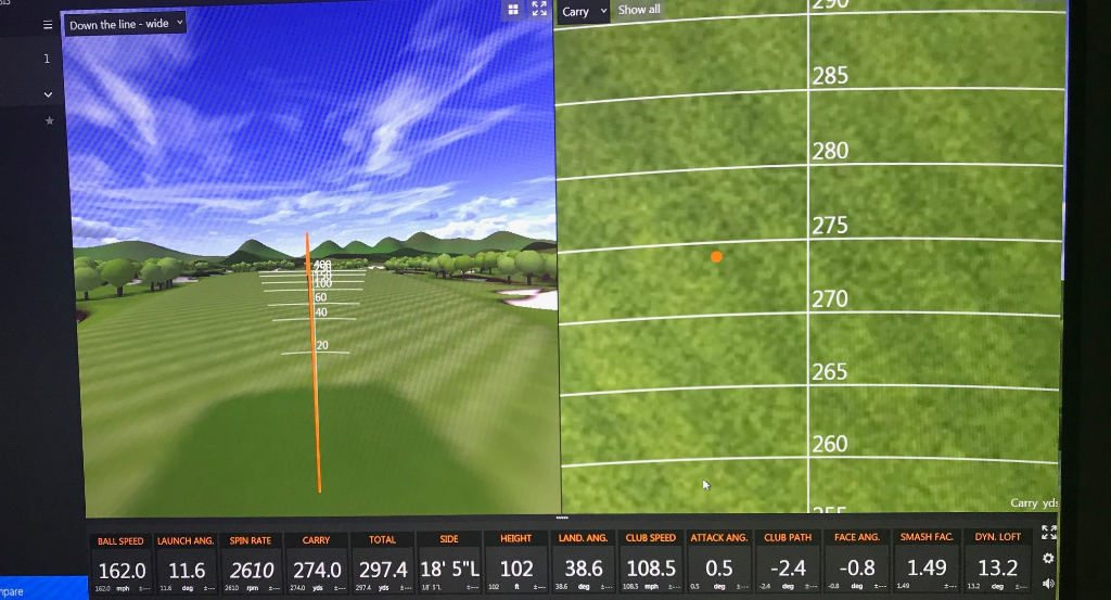 What is your average total driving distance by handicap? ***we will ...