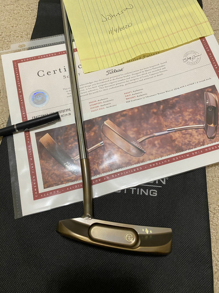 NEW SCOTTY CAMERON CRAFTSMAN 1:1 COA HHH 350g - For Sale Archive-For ...
