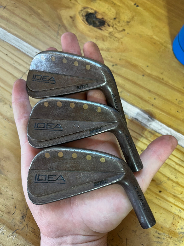 Adams Raw MB2 iron heads, Odyssey 2 Ball plumbers neck, Spider ...
