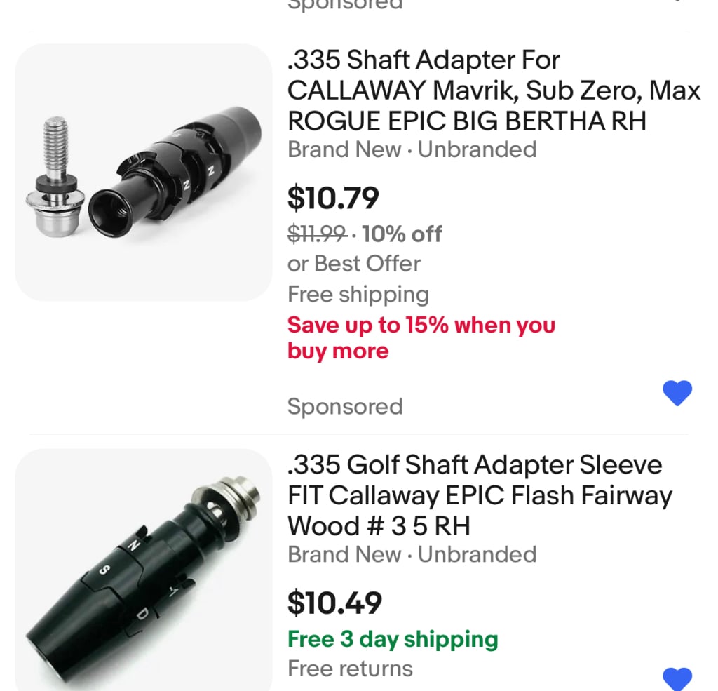 Help!! Callaway Adapter Question - WRX Club Techs - GolfWRX