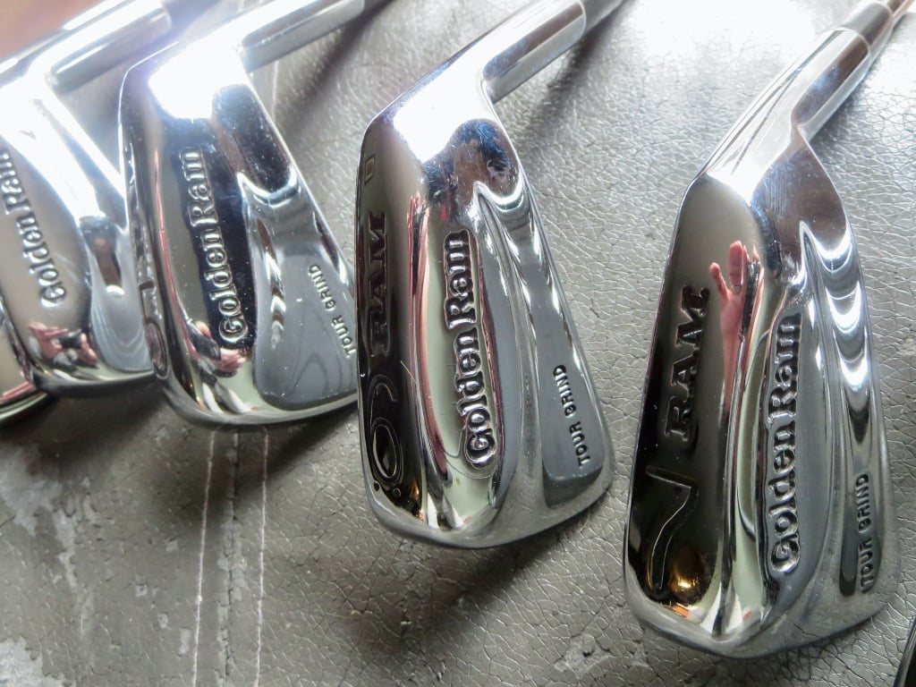 Golden Ram Tour Grind iron set. A grind of a thrift find. - Hickory ...