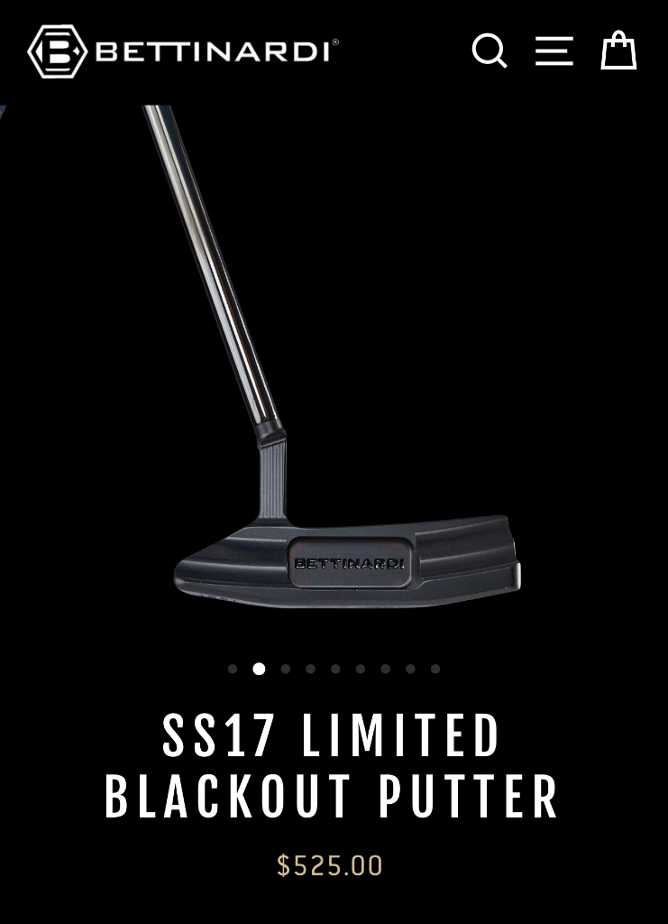 Bettinardi SS17 Blackout - For Sale Archive-For Feedback Reference ...