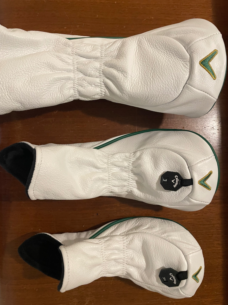 OG Sim 3 wood head and rare Callaway Masters Leather Headcover Set ...