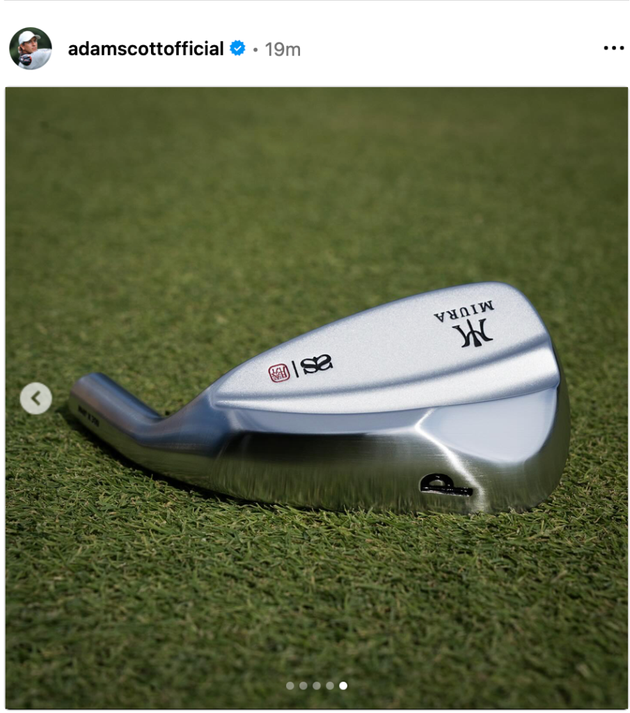 Adam Scott New Miura Irons....Again - Tour and Pre-Release Equipment ...