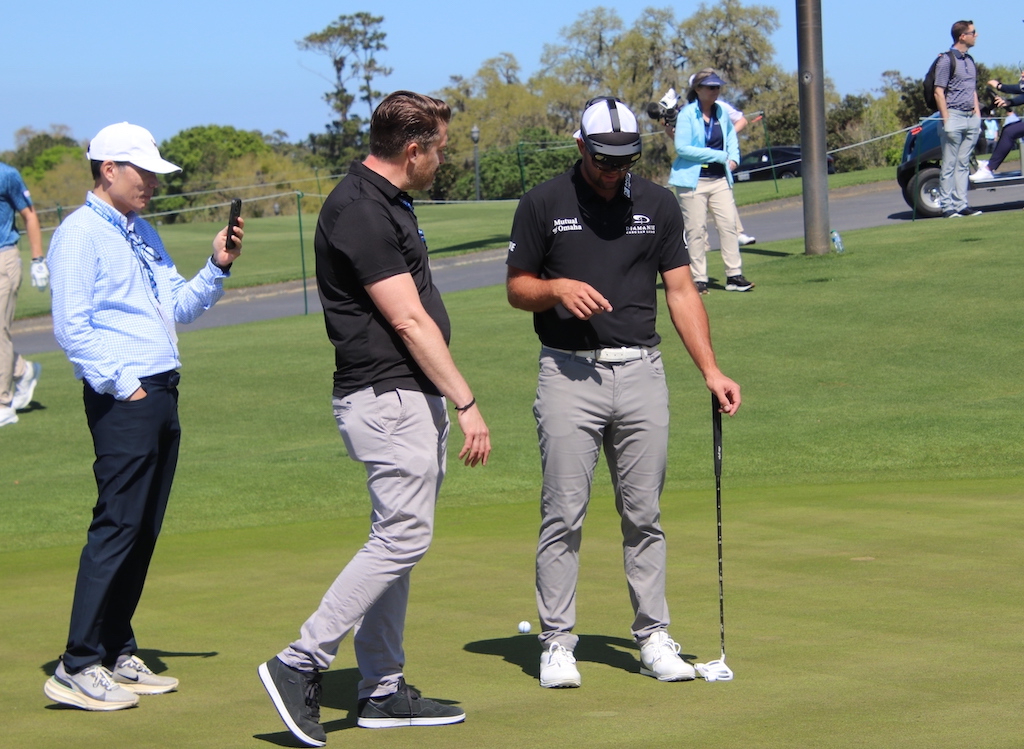 Taylor Montgomery using PuttView X training goggles – 2024 The Players ...
