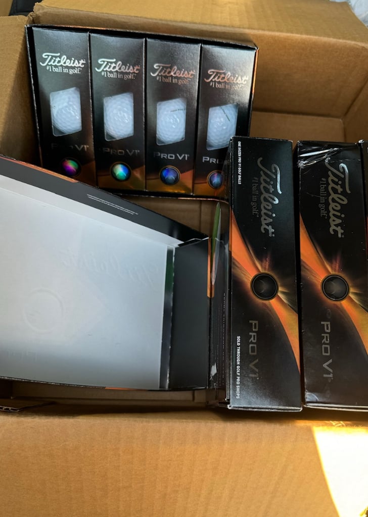 3 New Boxes of Titleist ProV1 - For Sale Archive-For Feedback Reference ...