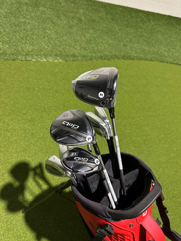 ⭐️Taylormade Qi10 Irons, 5PW, AW Fujikura Blue TR Graphite 6R and KBS ...