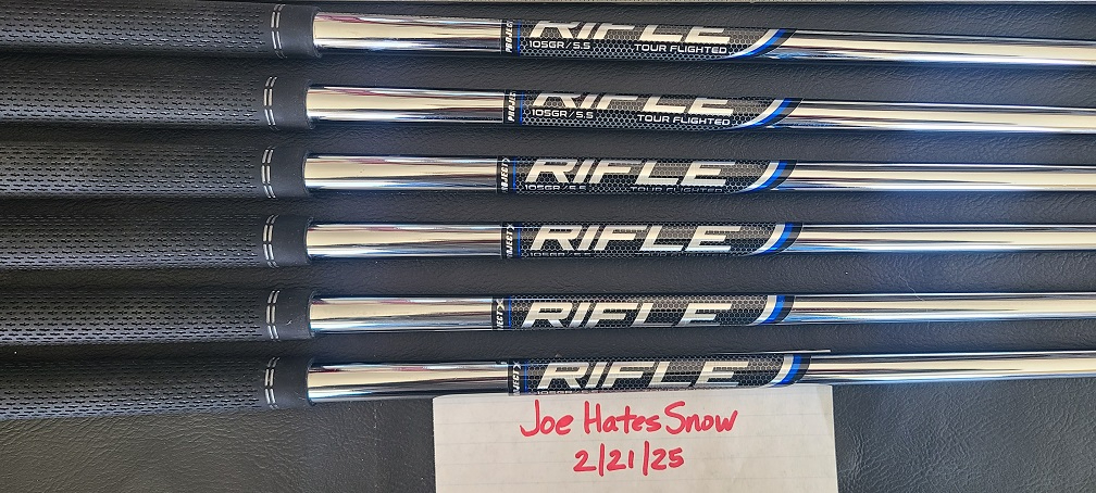 FS: Project X Rifle 105 5.5 Tour Flighted 5-PW iron shaft pulls ...