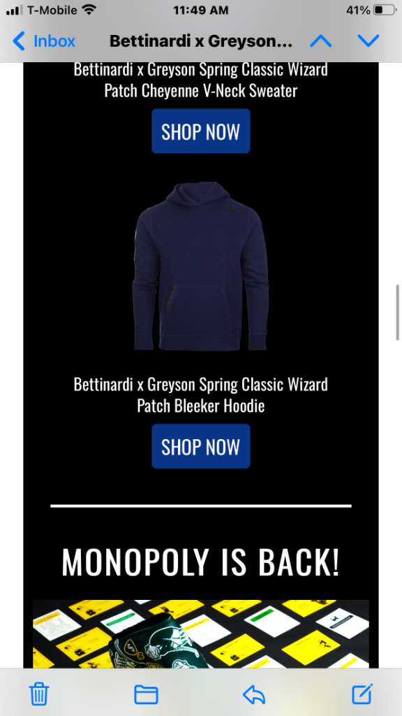 Rare Bettinardi Gear - Peter Millar and Greyson - For Sale Archive-For ...