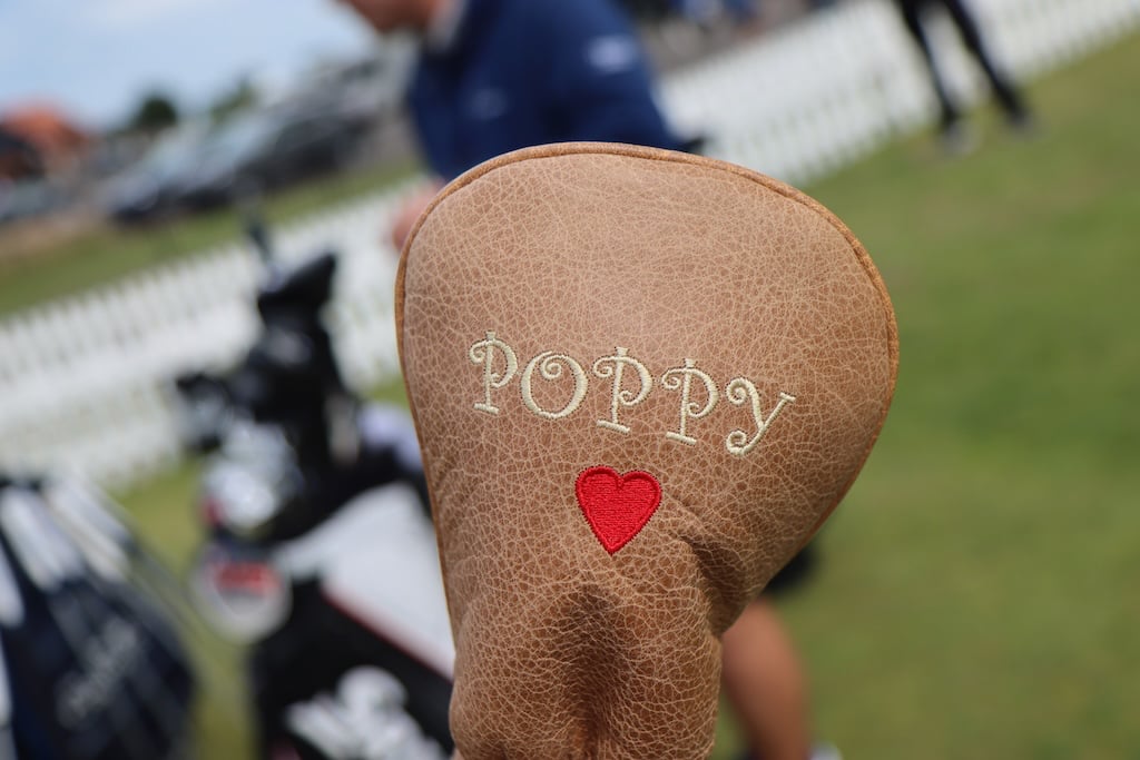 Rory's custom Joe Powell (Career Slam) persimmon driver & cover - 2025 ...