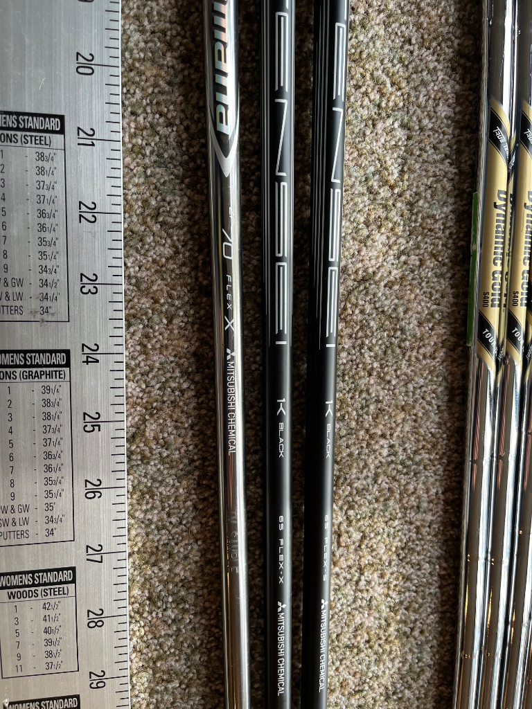 Shaft Sale: Tensei 1K Black 65s & 65x, Diamana ZF 70x - For Sale ...