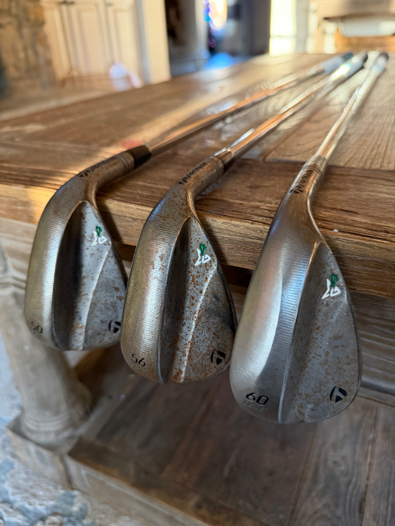 Tour Issue Raw Taylormade MG4 Wedges 50-56-60, Titleist Pro V1 Left Dot ...