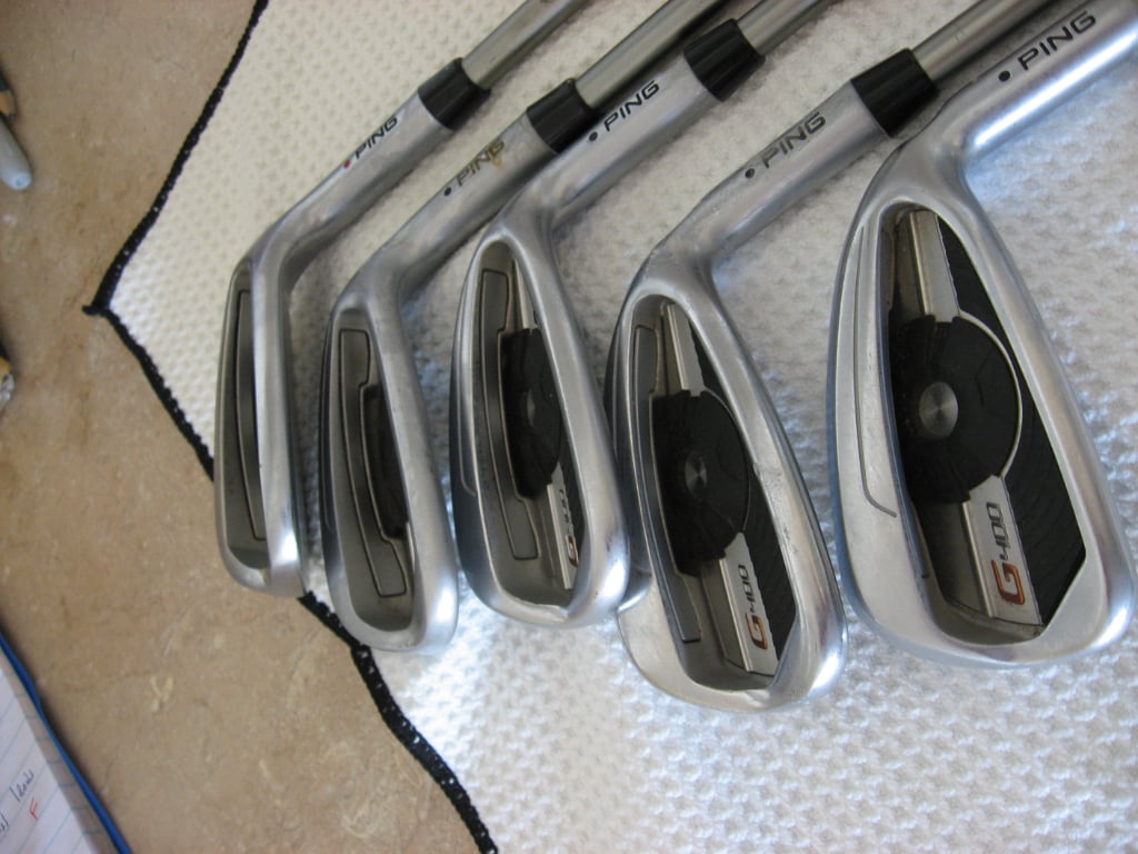 Ping G400 Iron set Black Dot Recoil shafts and Winn grips - For Sale ...