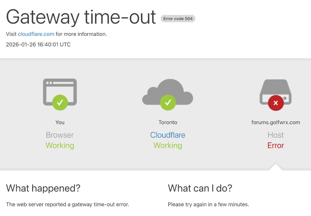 Slow Forum Loading Since Update - Website Help, News & Feedback - GolfWRX
