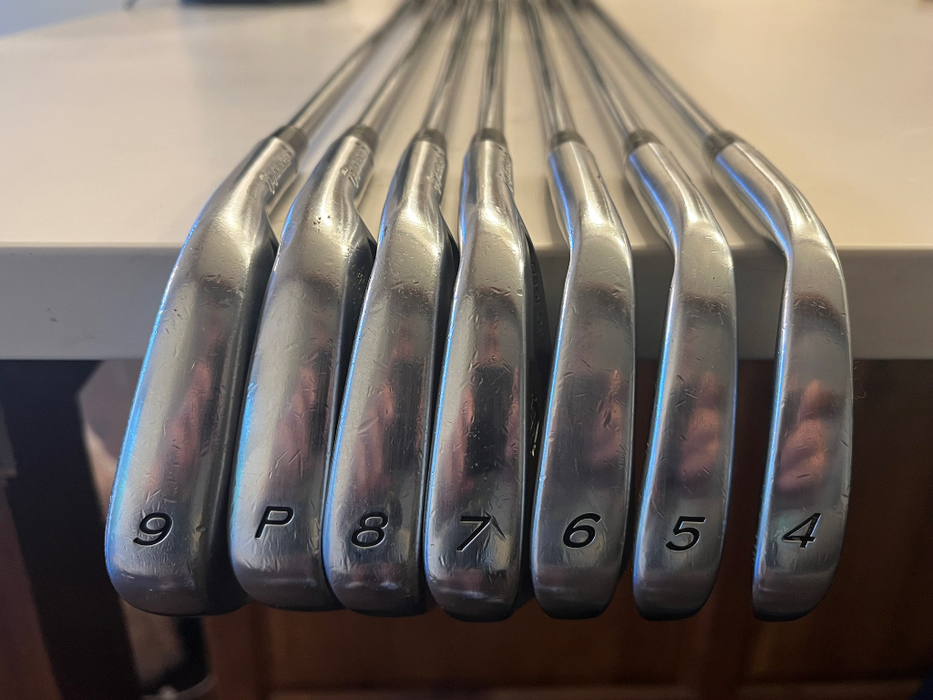 TaylorMade Rac MB Iron Set 4-PW and Matrix Ozik Program 130 Stiff Flex ...