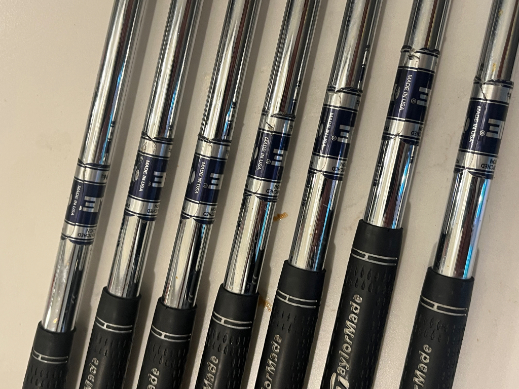 TaylorMade Rac MB Iron Set 4-PW and Matrix Ozik Program 130 Stiff Flex ...