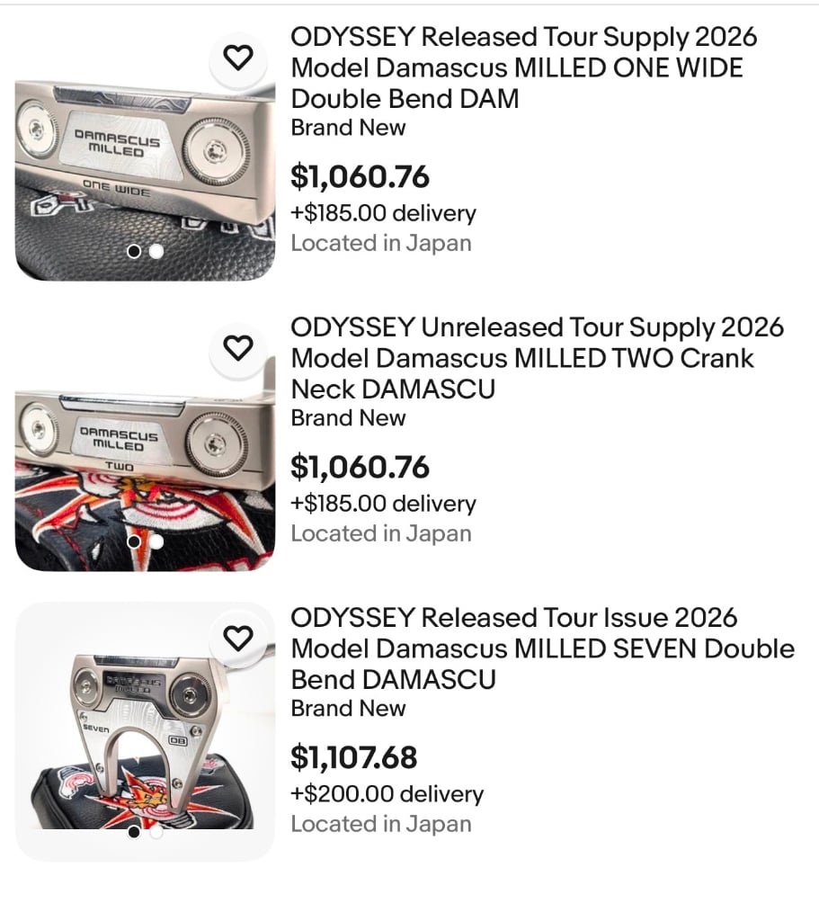2026 Odyssey Damascus Milled Putter Line??? - Tour and Pre-Release ...
