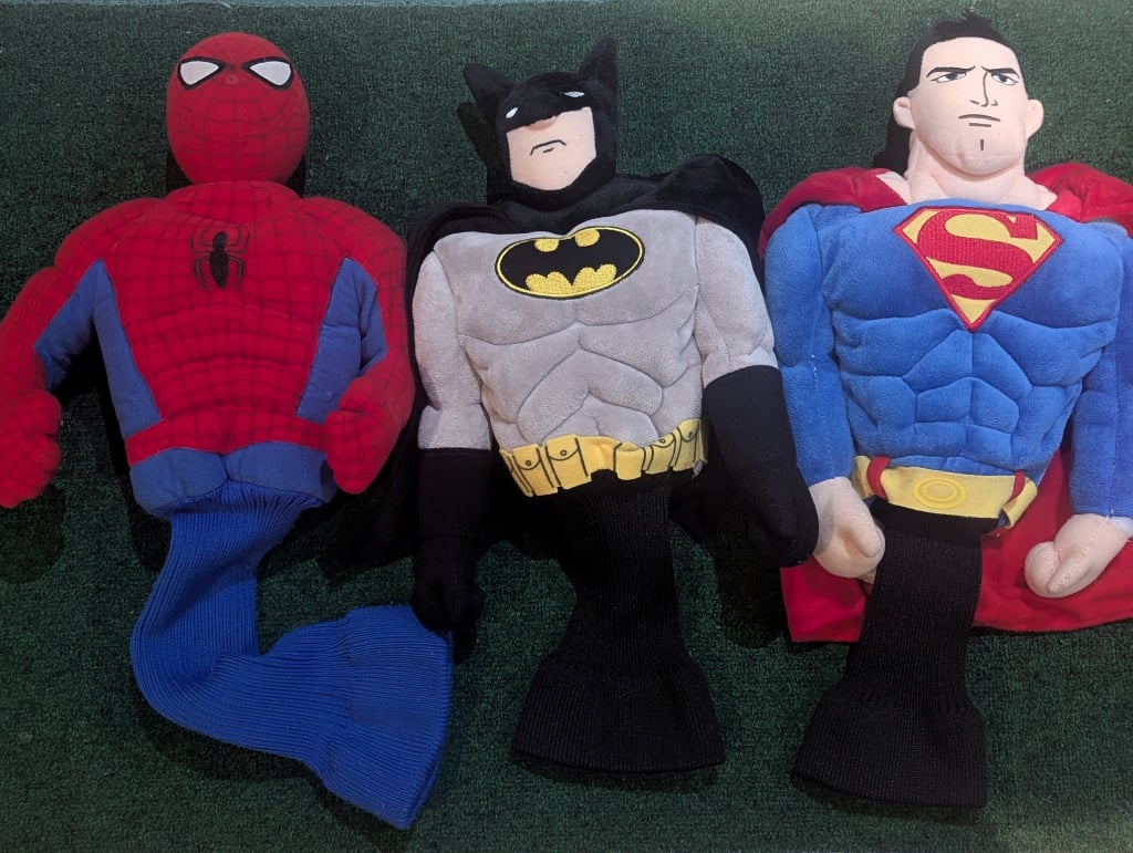 Price Drop on 6 Novelty Headcovers (Spiderman, Batman, Superman, Darth ...