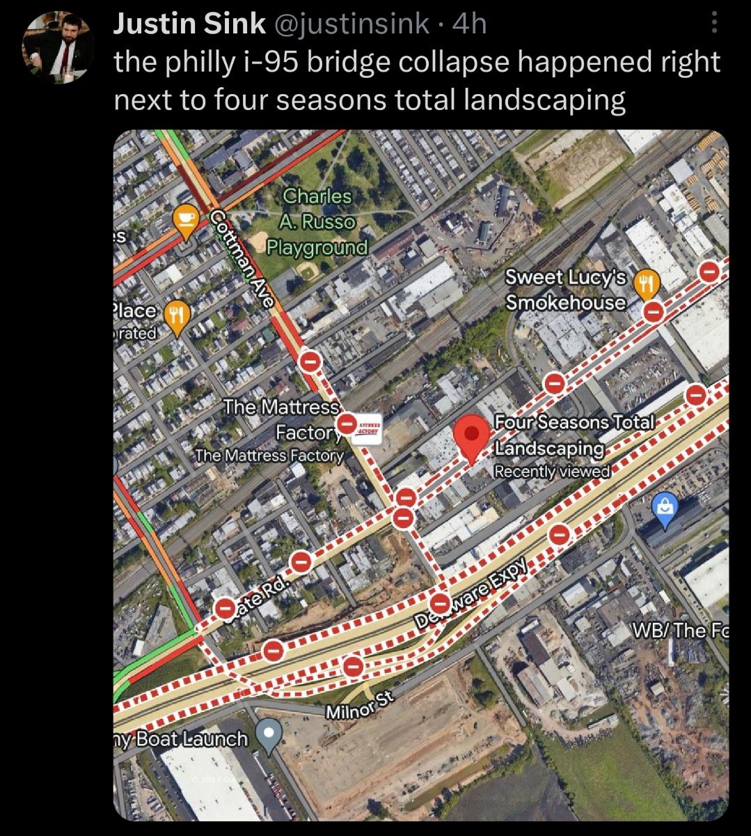 Truck fire causes I-95 bridge collapse in Philly - The Political Re ...