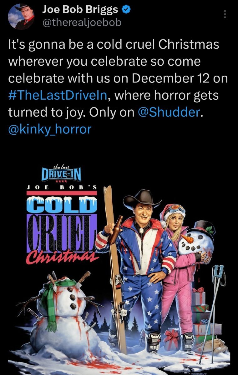 Shudder - The Last Drive-In w/ Joe Bob Briggs Returns - July 11th 2026 ...