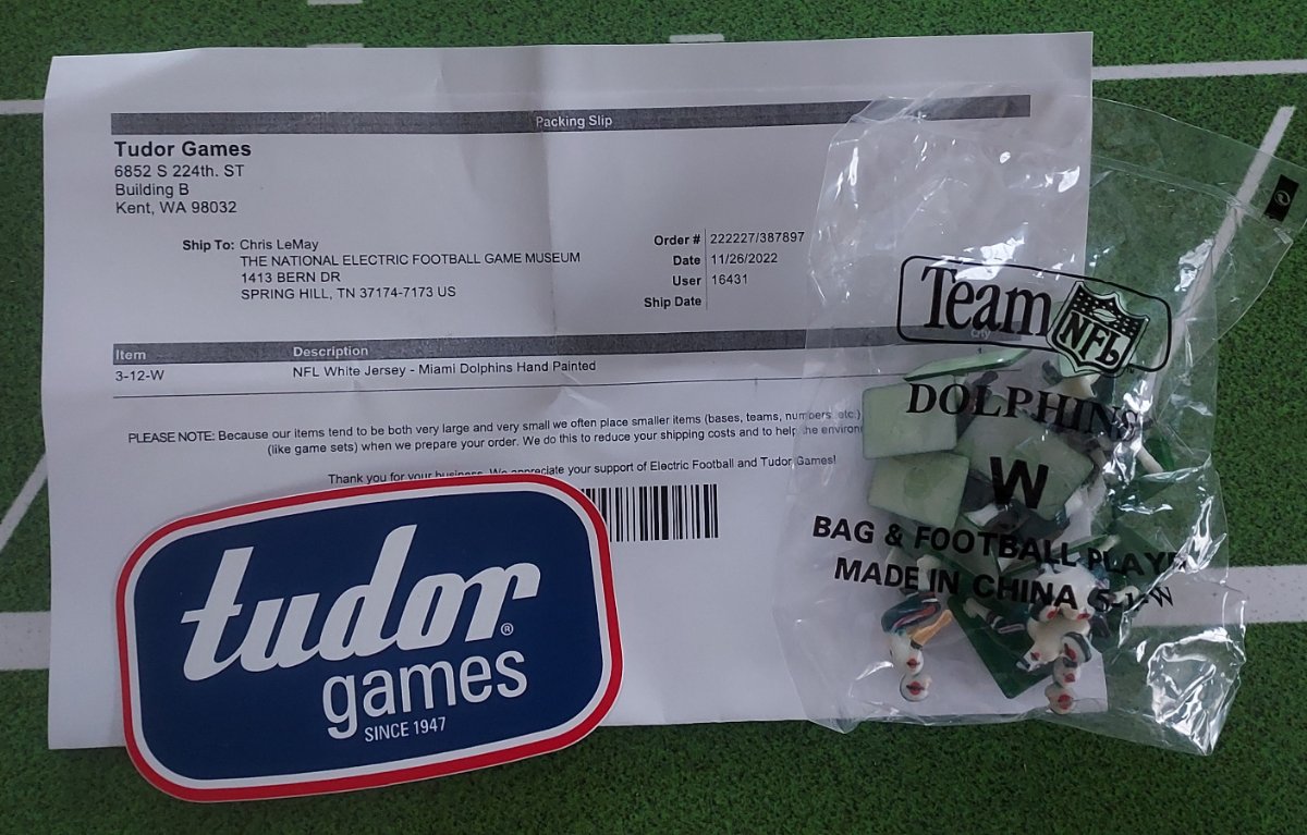 Thanks Tudor Games - News and Announcements - Electric Football Nation