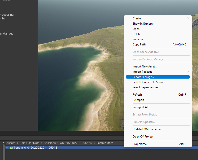 How do I export my GAIA Scene to unreal? - Gaia & Gaia Pro (All ...
