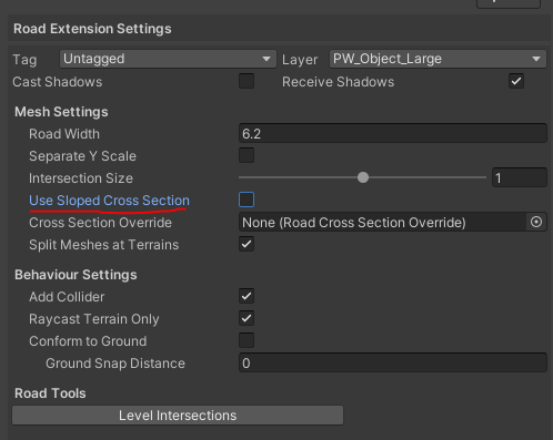 Edge of road mesh curved to the ground - GeNa Pro - Canopy - Procedural ...