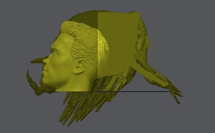 Scaling Classic Predator head to 1:1 for 3d printing - 3D Printing and ...