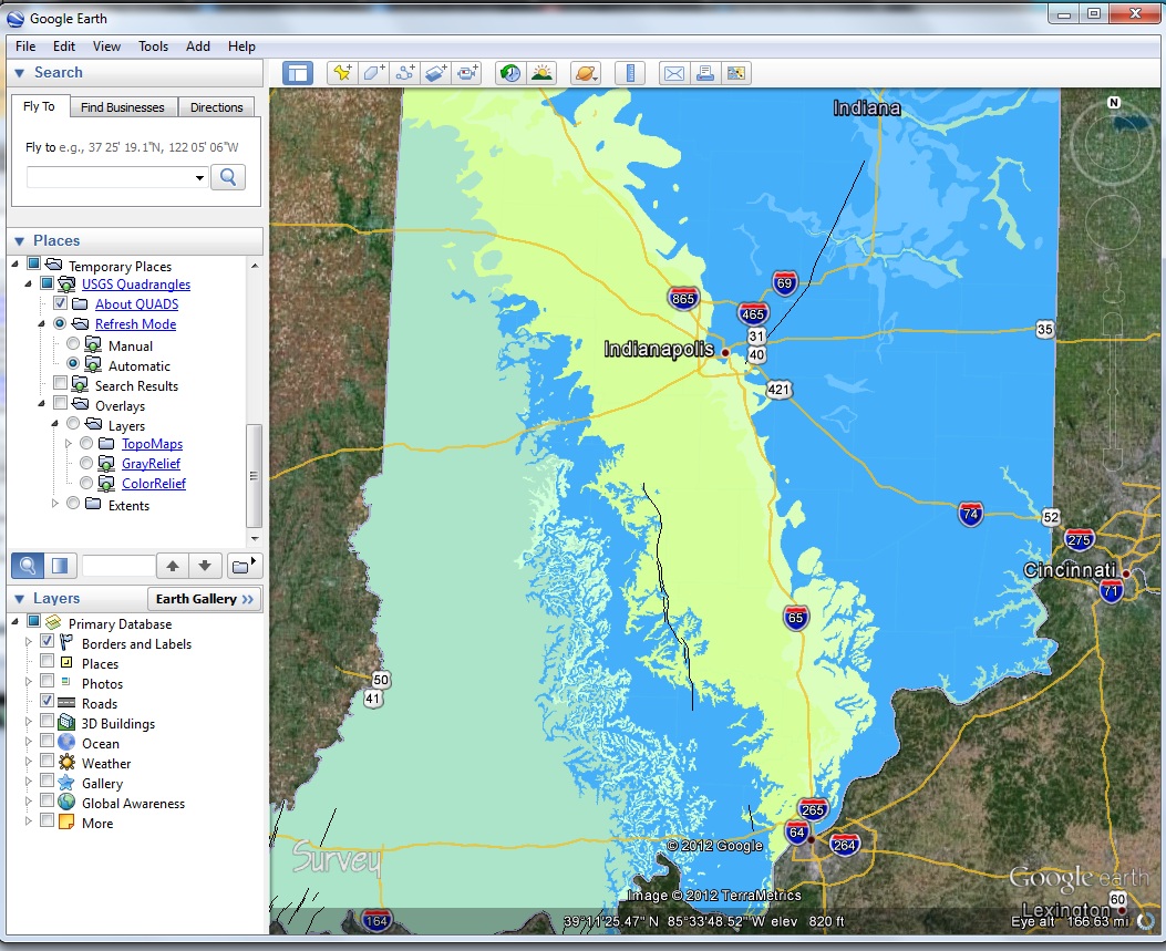 Google Earth + Geologic Map + Topomaps From The Usgs= - General Fossil ...