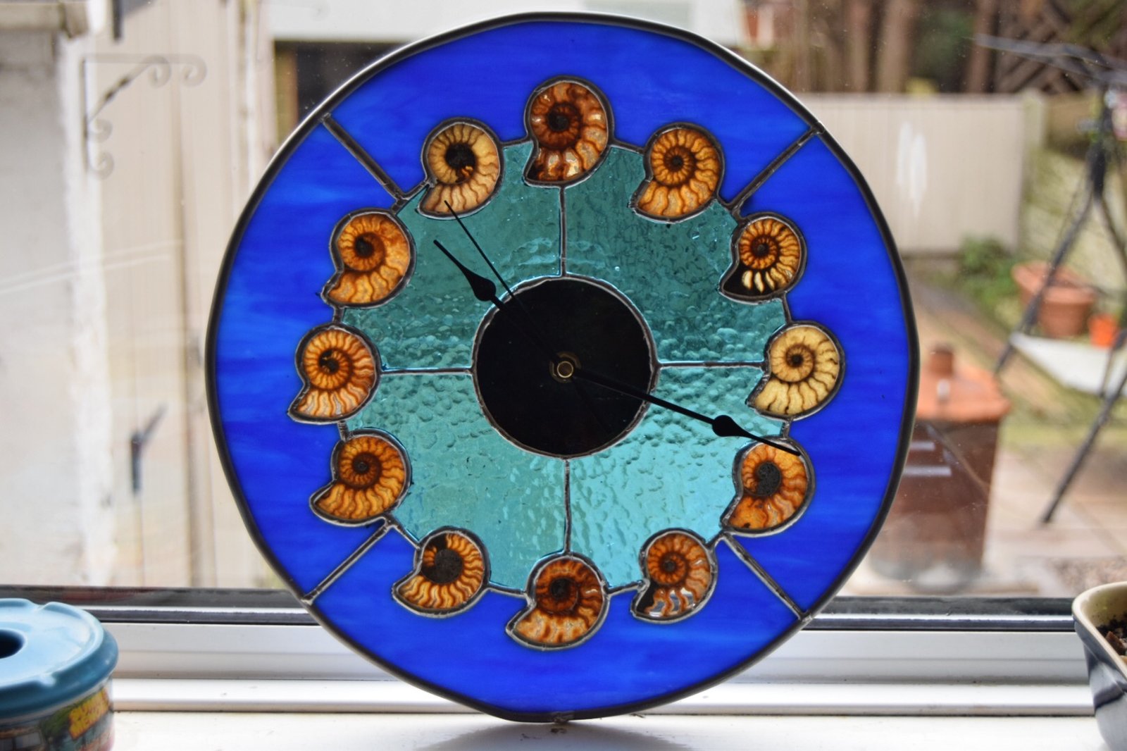 stained glass clock - Member Collections - The Fossil Forum