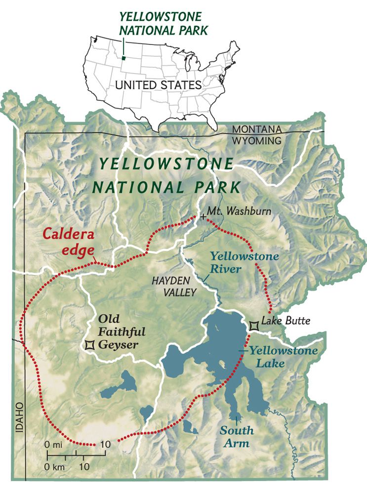 Yellowstone volcanic crater - Geology - The Fossil Forum