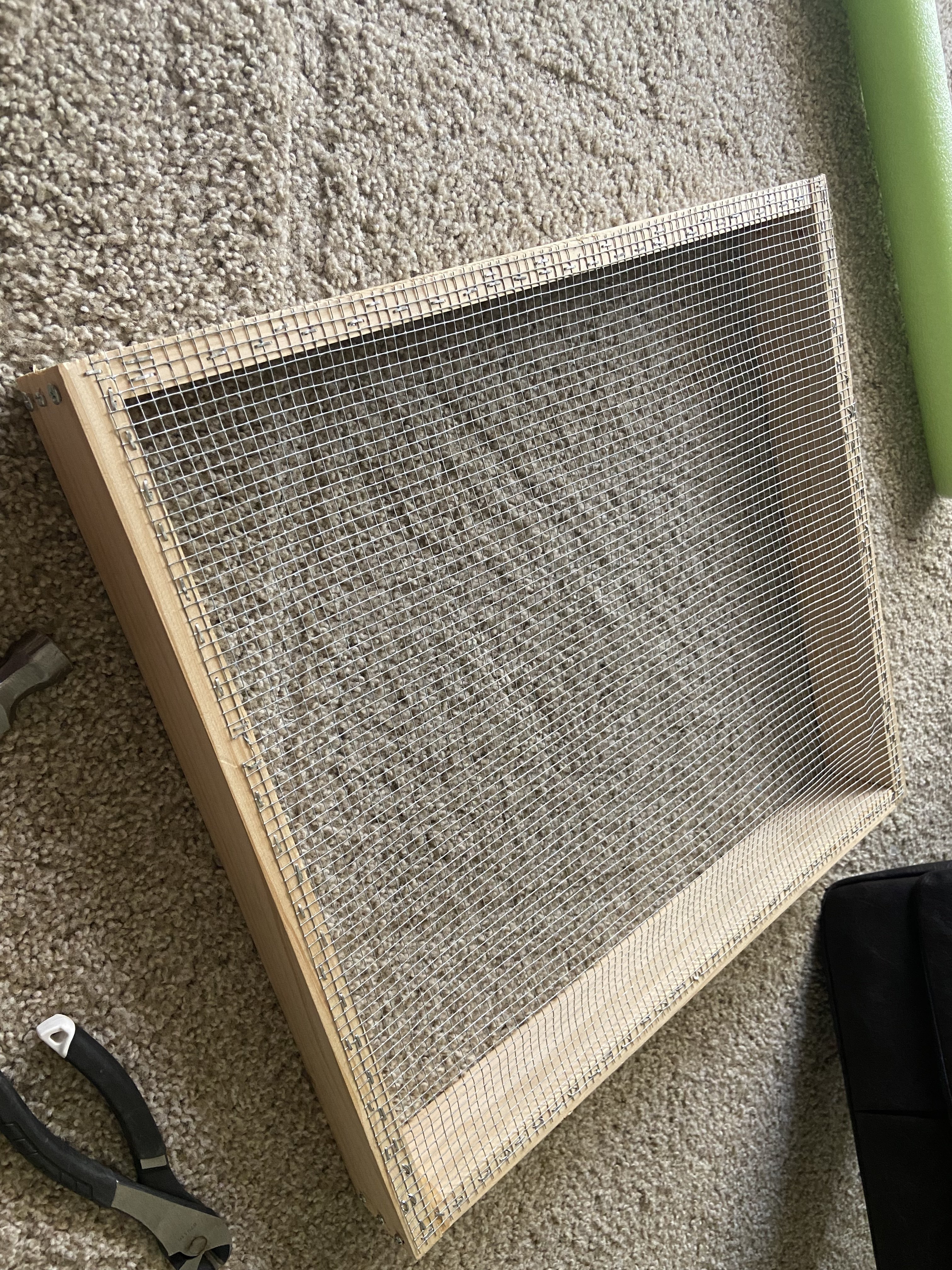 How I made a wooden shark tooth/fossil sifter! - Collecting Gear - The ...