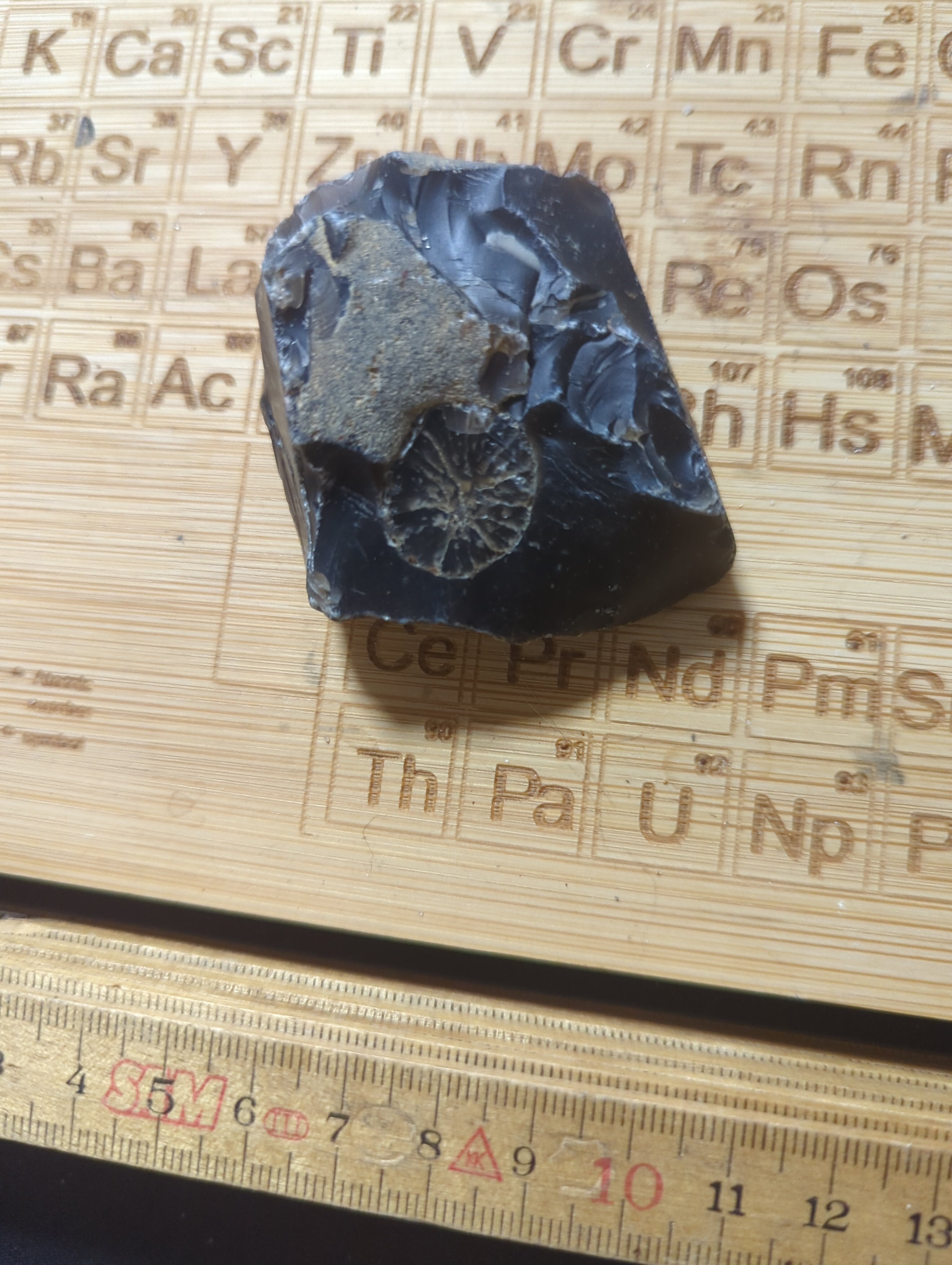 contained fracture pattern in flint - Fossil ID - The Fossil Forum