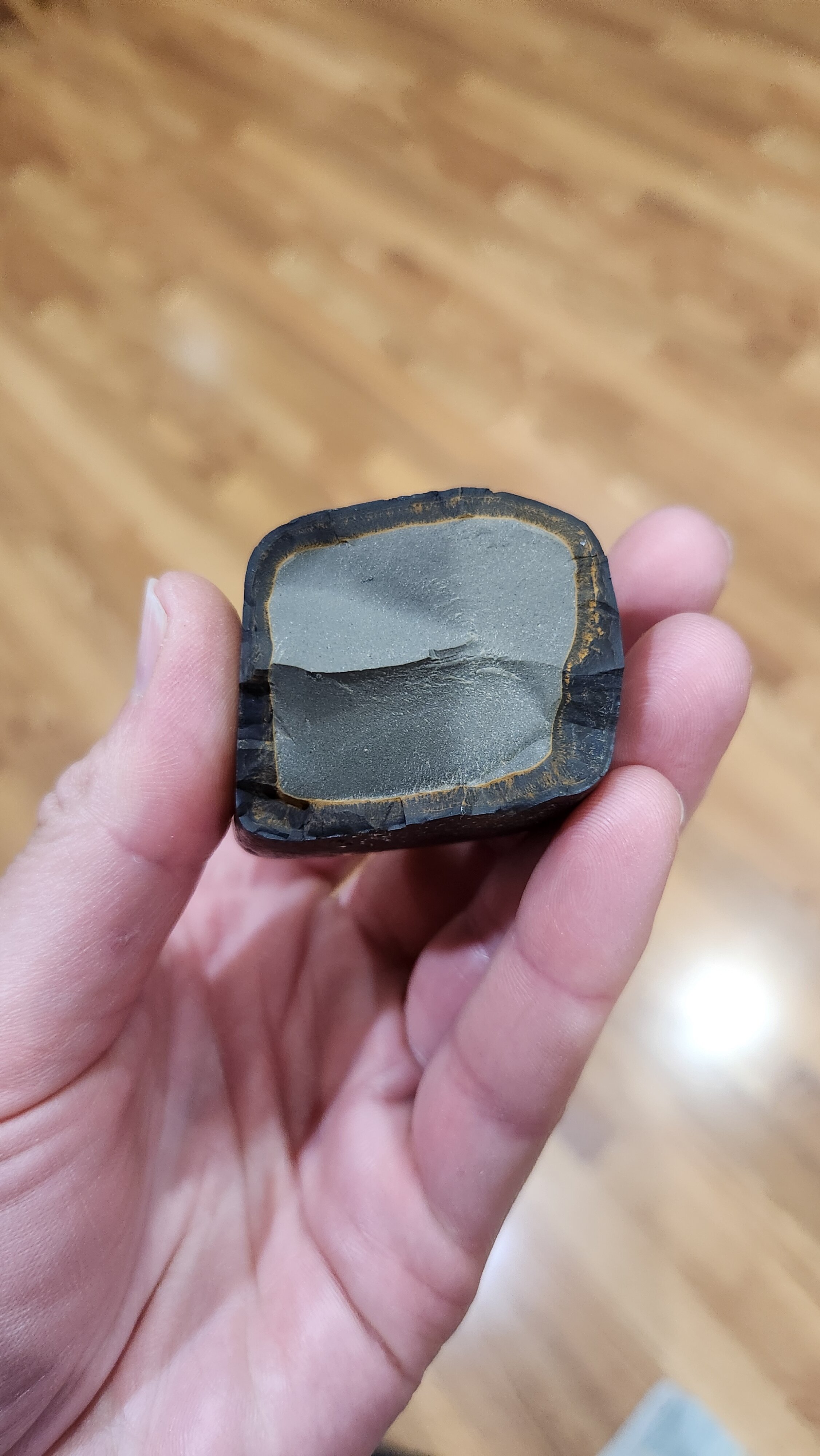 Smooth river rock with clay-like core - Rocks & Minerals - The Fossil Forum