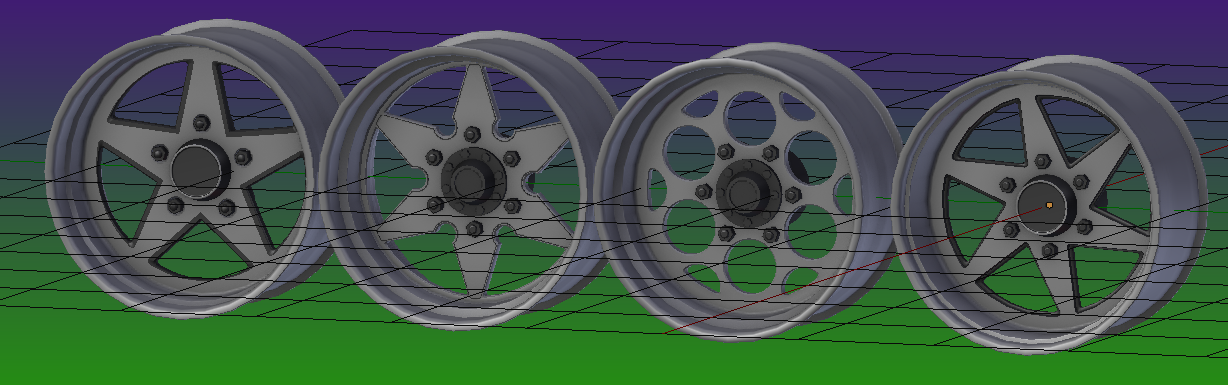 BB's Wheel Pack (NON MONSTER TRUCK) - Vehicles - Beam-Monsters