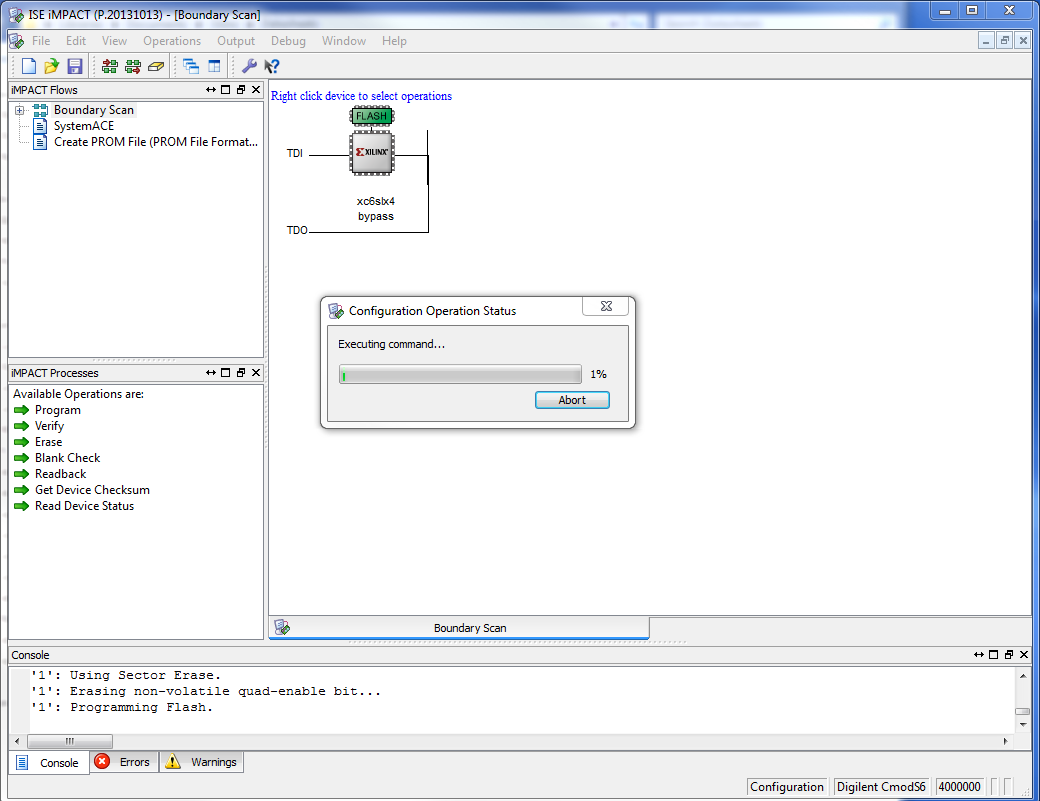 CMOD S6 - Need a "Guide to program CMOD S6 SPI Flash" - FPGA - Digilent ...
