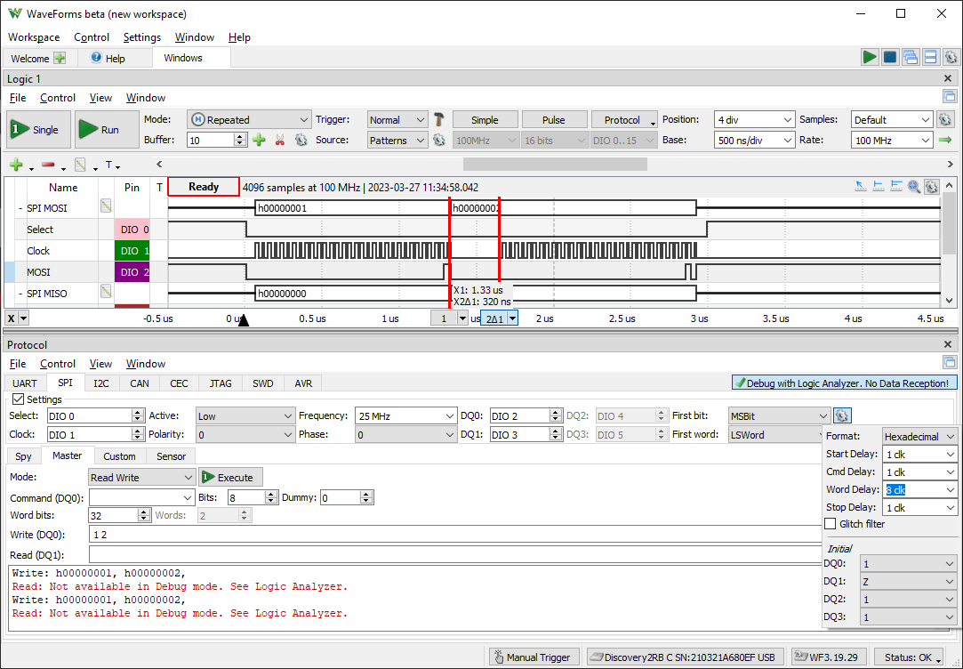 Can I make delays of microsecond with AD2 or DD? - Test and Measurement ...