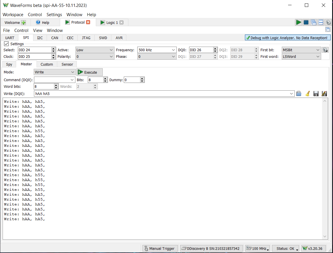 SPI Waveform Generation - Test and Measurement - Digilent Forum