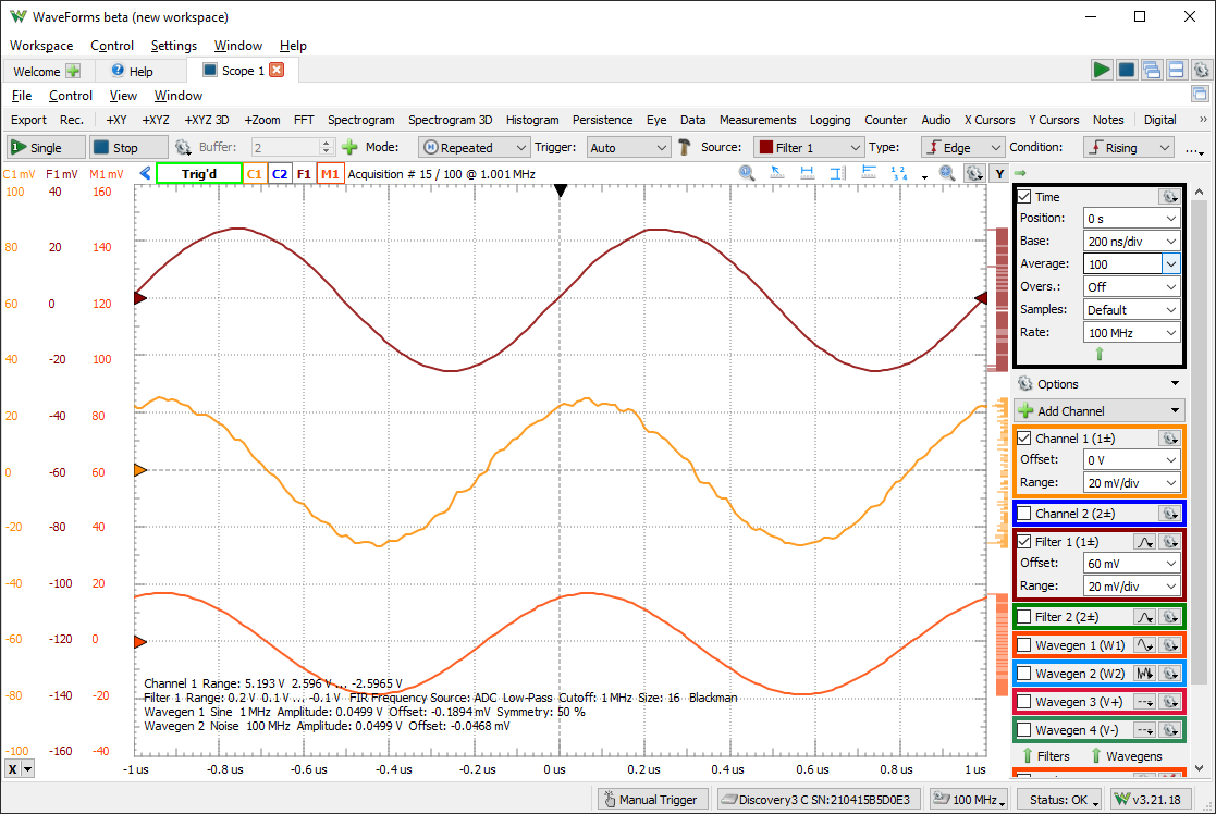 How about add a dsp function in scope? - Test and Measurement ...