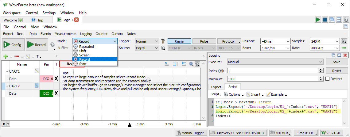 How to log multiple UART from Logic Analyzer - Test and Measurement ...