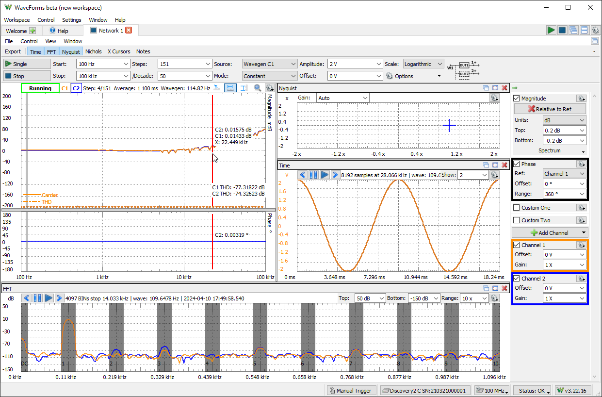Frequency Response Linearity - Test and Measurement - Digilent Forum