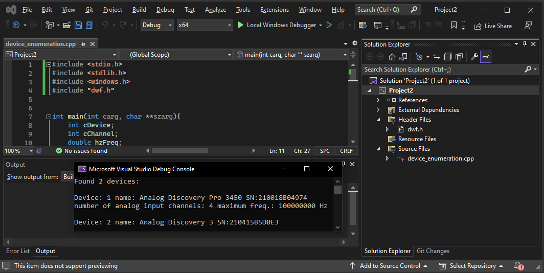Visual Studio SDK 32 vs 64 bit C project, and "readme.txt" errors ...