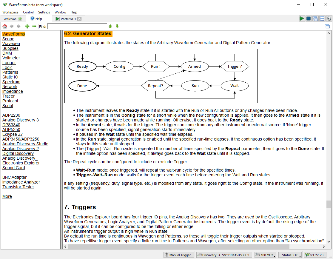 controlling digital pins on AD2 with waveforms script editor - Test and ...