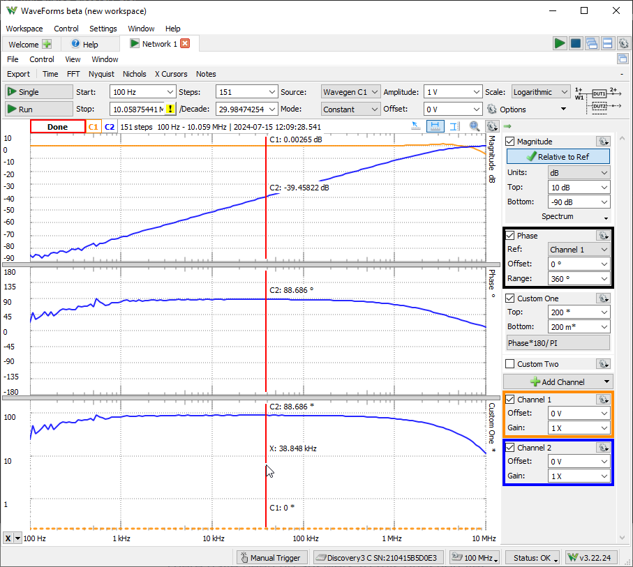 Waveforms option with analog discovery pro - Test and Measurement ...