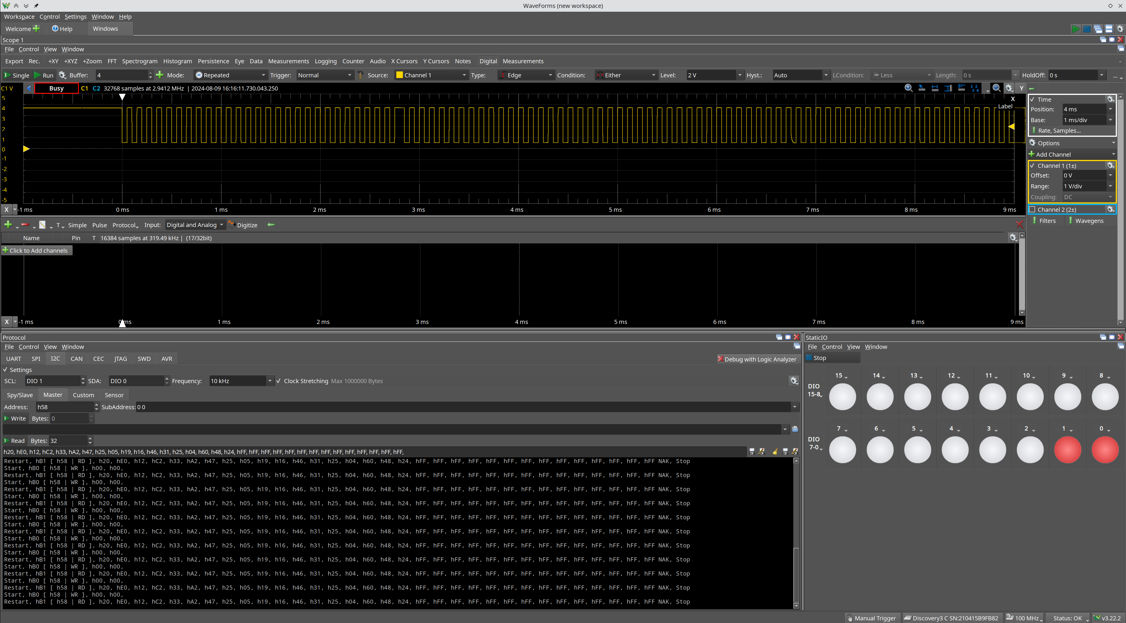 Digital capture is not working in WaveForms - Test and Measurement ...