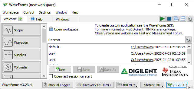 'digilent.waveforms_v3.23.4_64bit.exe' installs 'digilent.waveforms_v3 ...
