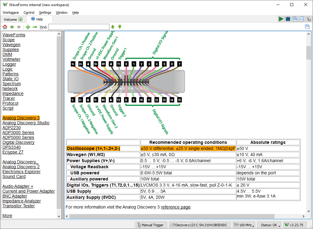 Analog Discovery scope and recording waveforms. - Test and Measurement ...