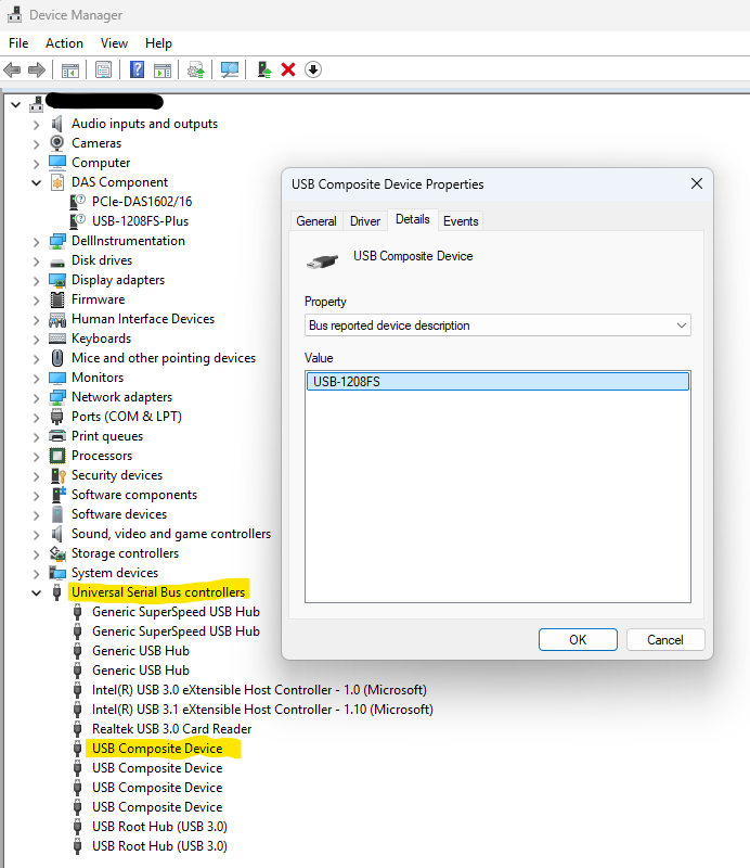 USB-1208FS wont get recognized by Windows and wont get recognized by ...