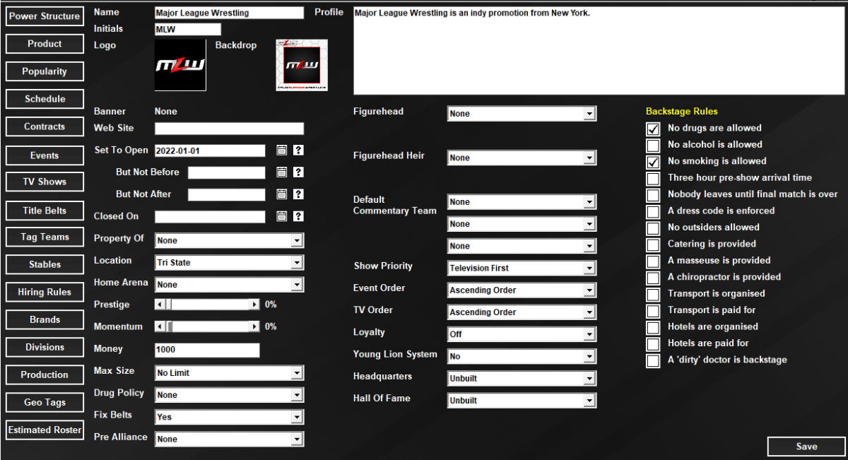 Road to Glory - TEW IX Edition - Page 2 - Total Extreme Wrestling IX ...