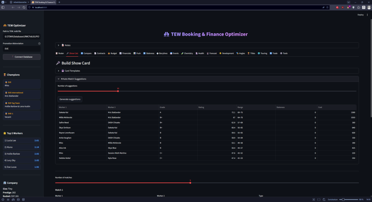 [Release] [Tool] TEW Booking & Finance Optimizer - Total Extreme ...